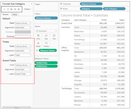 Display Grand Totals And Subtotals In A Tableau Worksheet Pluralsight